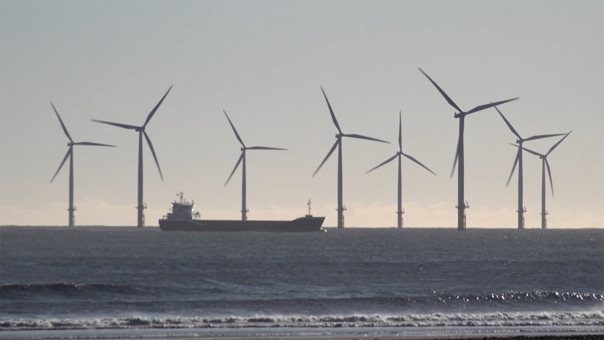 Container Ship Passes Offshore Wind Turbine Farm – Jason N. Parkinson ...